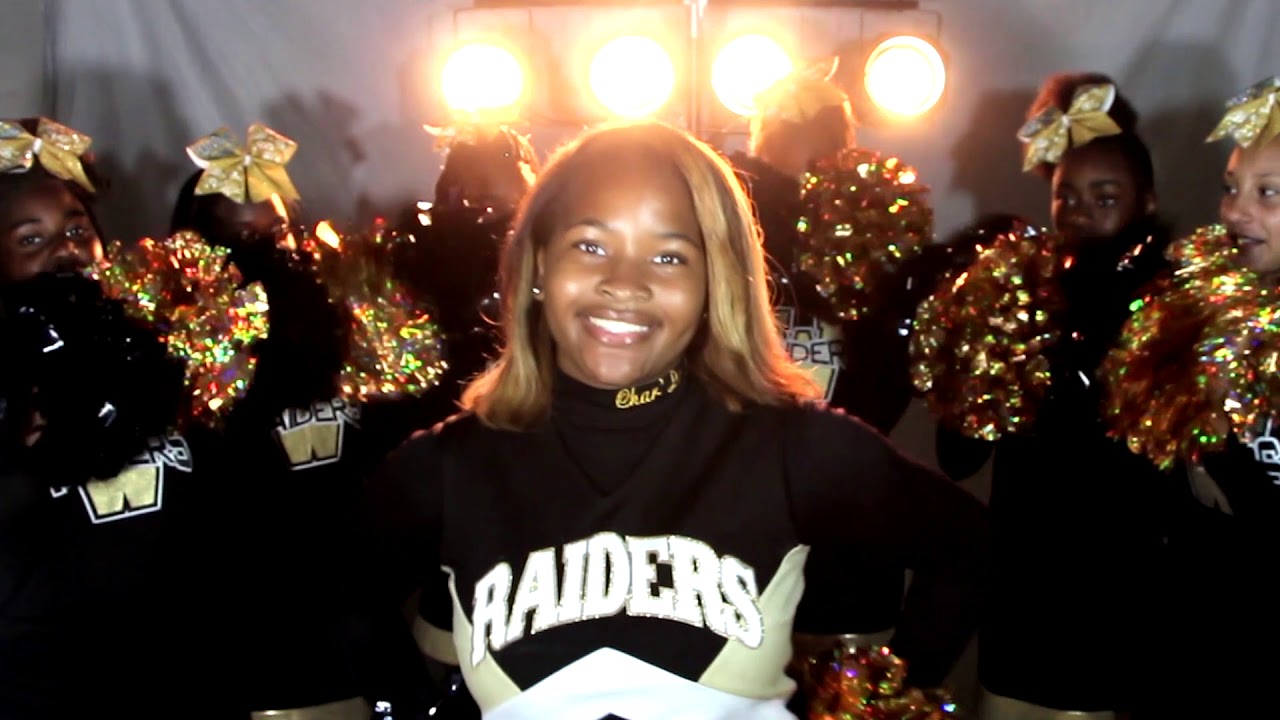 2018 Warren G Harding Raider Cheerleader Intro - YouTube