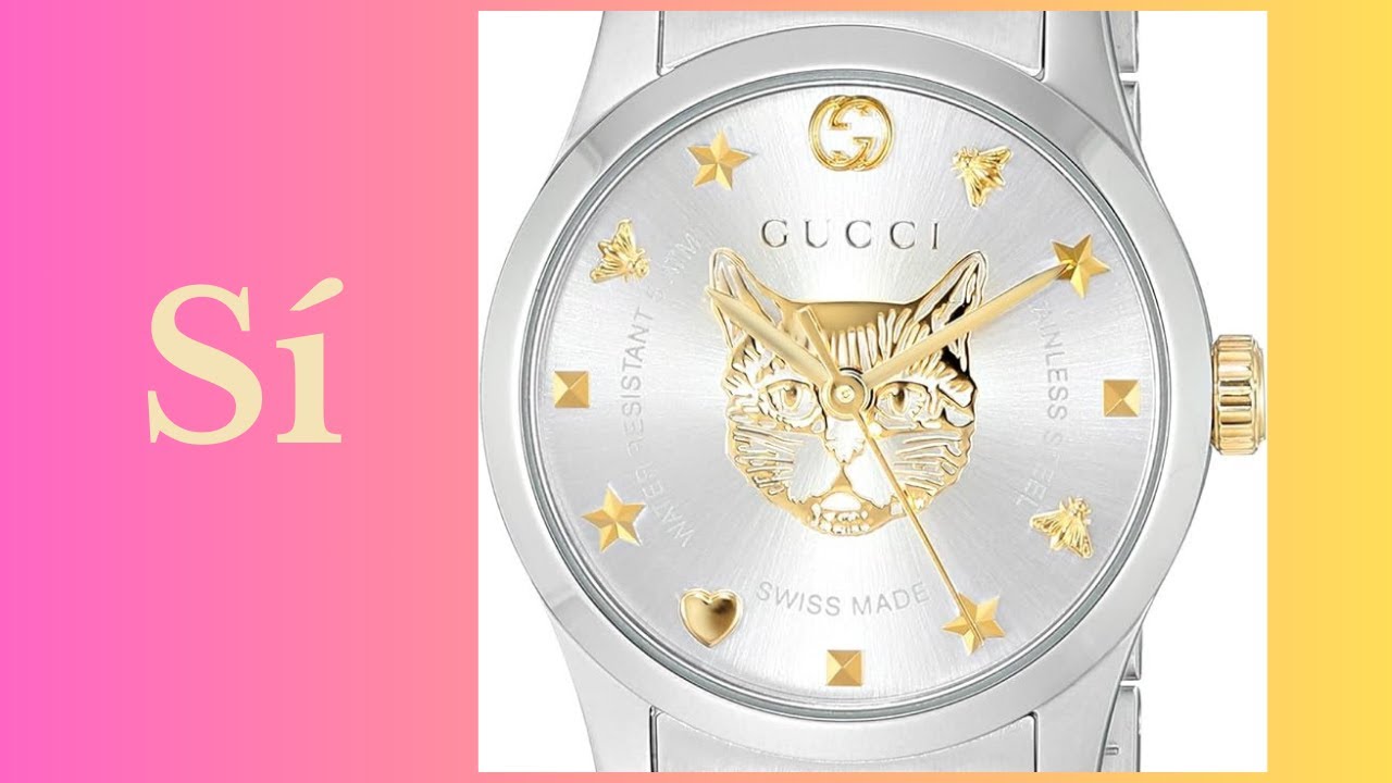 Gucci G-Timeless Luxury Women's Watch - YA126596 - Full Review - YouTube