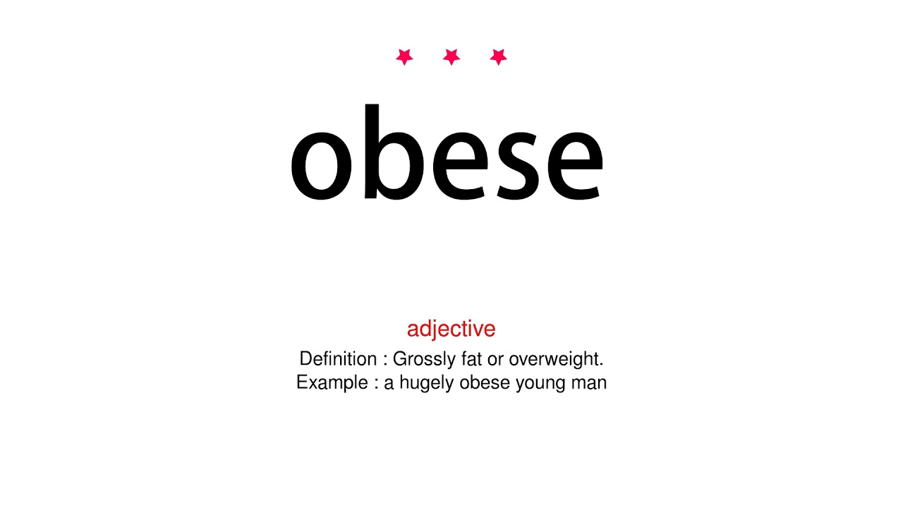 How to pronounce obese - Vocab Today - YouTube