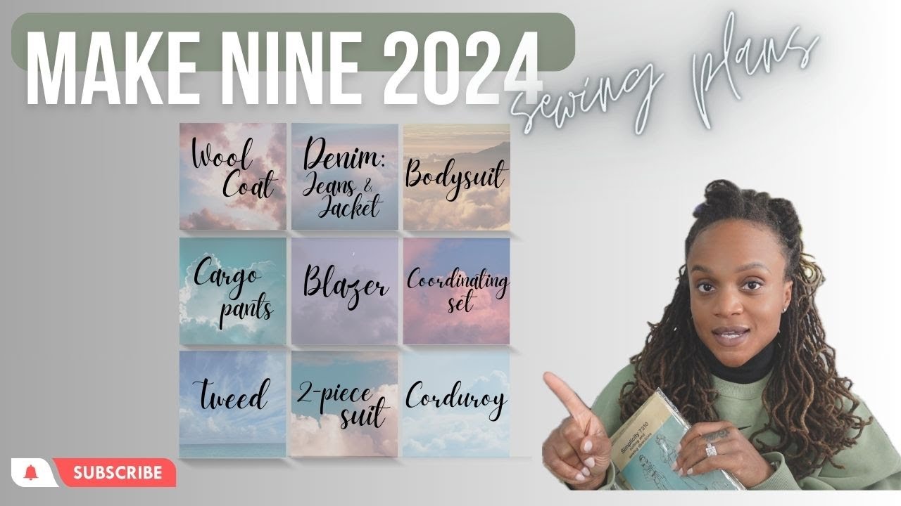 2024 Make Nine Challenge & sewing plans - YouTube