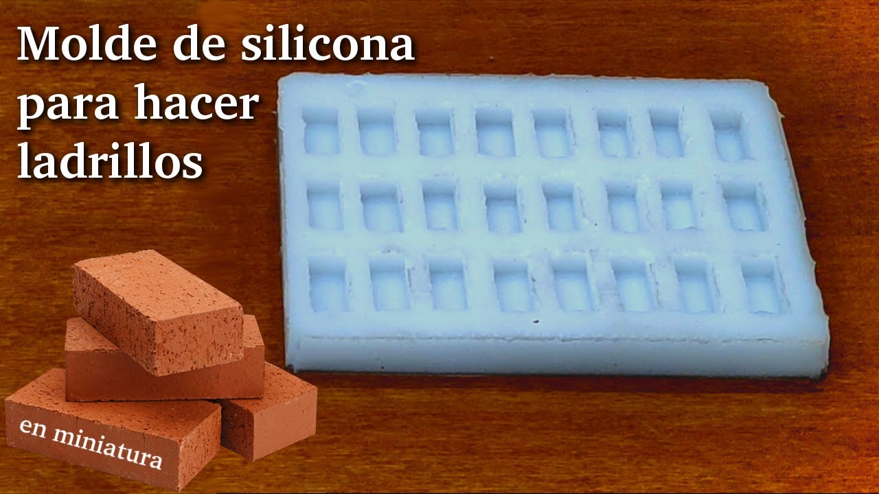 Como hacer molde de silicona para hacer ladrillos - YouTube