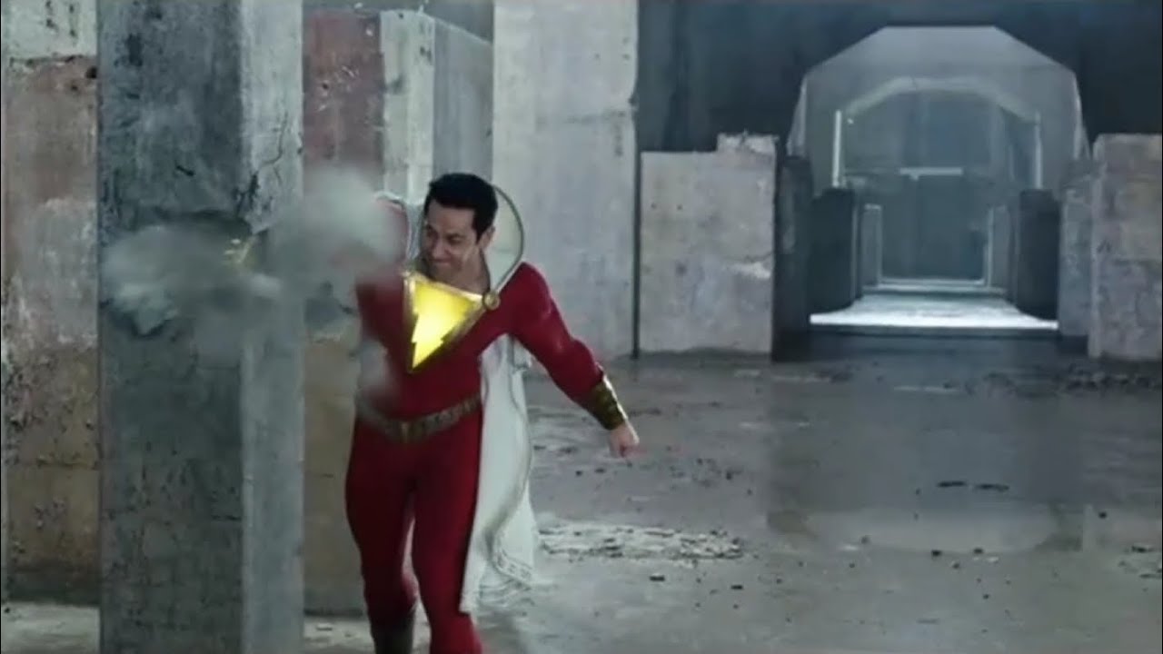 Shazam testing out his power's - YouTube
