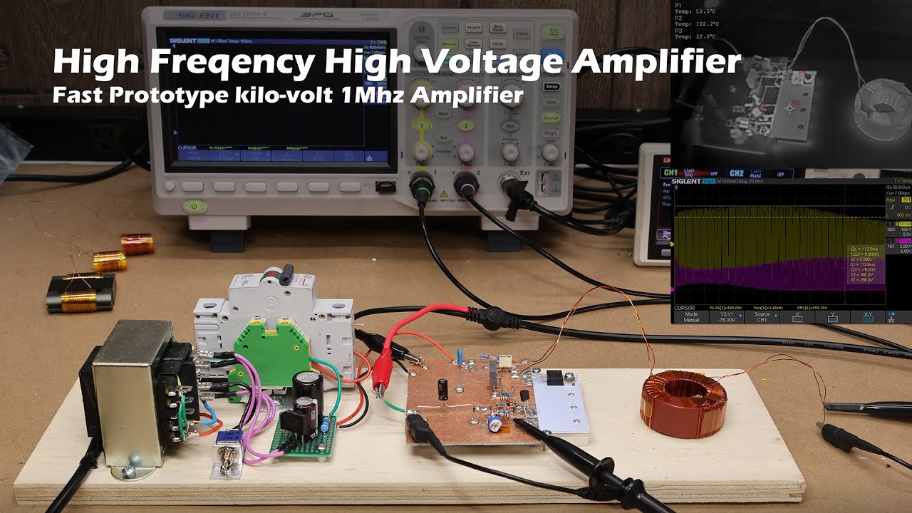 DIY Prototype High Voltage High Frequency Amplifier - YouTube