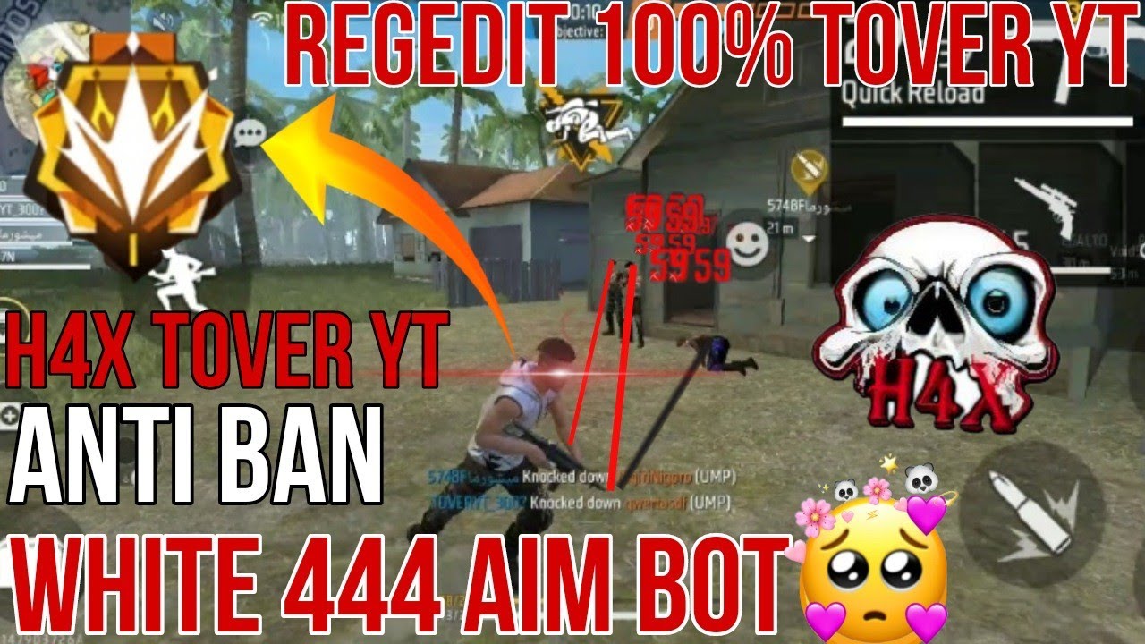 Free Fire Auto Headshot Config File white 444😳FF H4X 🤔 Macro AIM bot ...