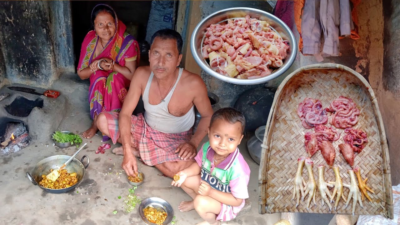 पोल्ट्री छाटन रेसेपी | Chicken Chatan Recipe | Village Cook | Chicken ...