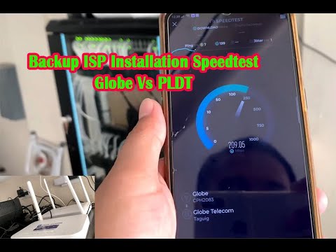 GLOBE HOME FIBER INSTALLATION | SPEEDTEST | BACKUP ISP | MABILIS - YouTube