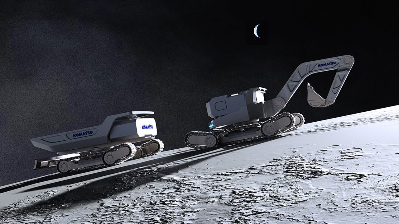 Construction Equipment on the Moon - Komatsu Lunar Machine Project ...
