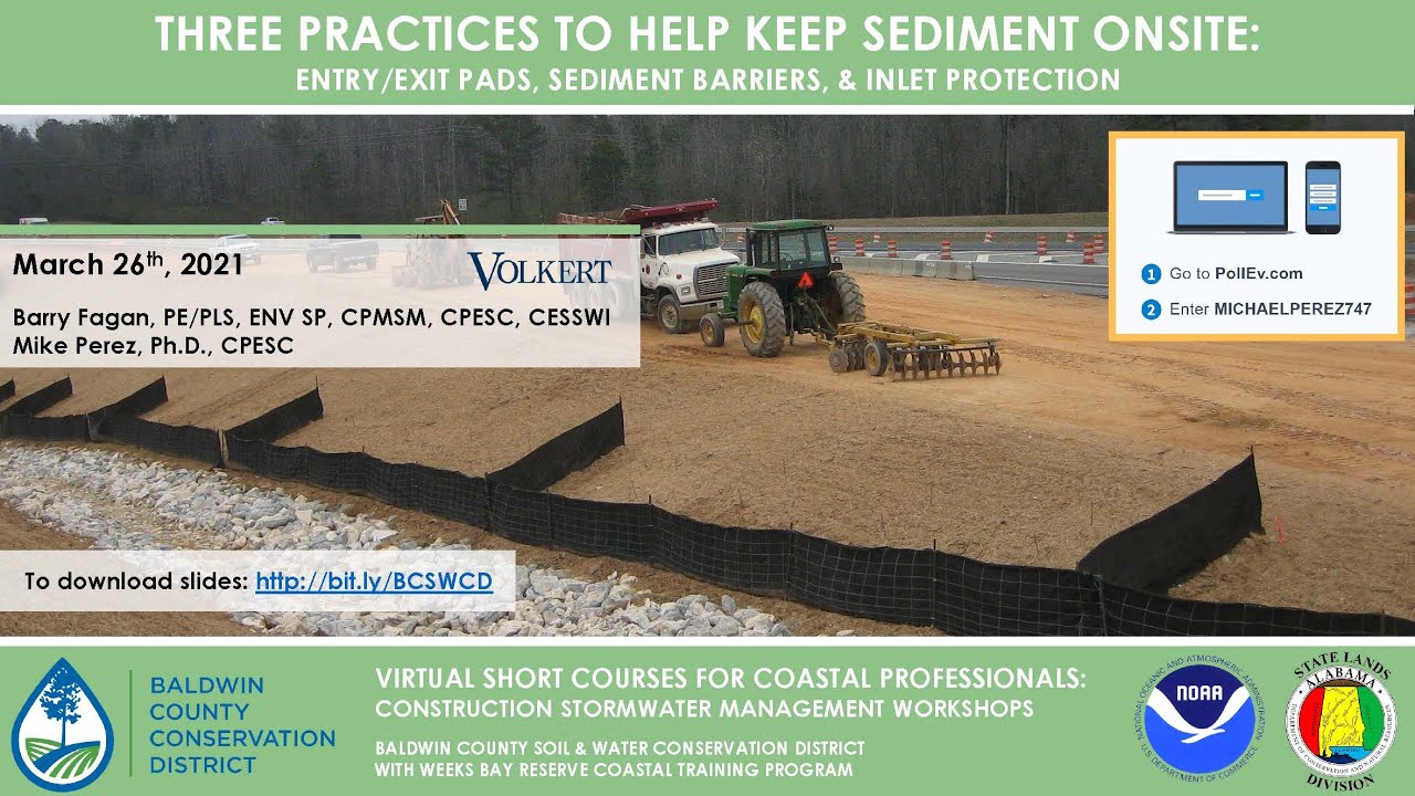 Three Practices to Keep Sediment Onsite: Entry/Exit Pads, Sediment ...