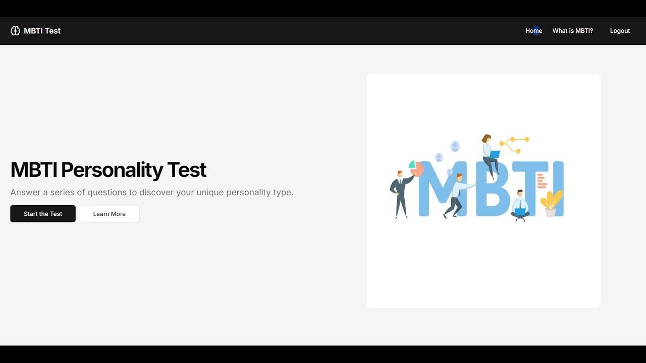 MBTI Personality Type Test | Website using Next.js and Flask - YouTube