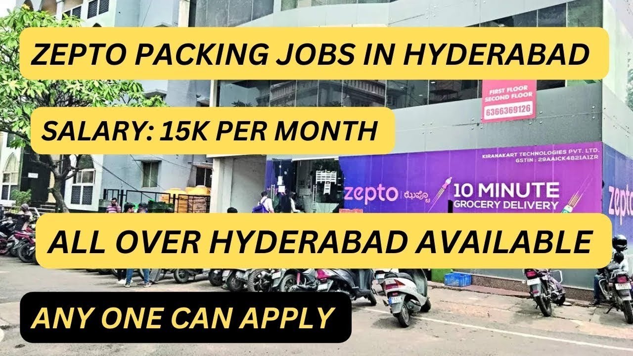 Zepto packing jobs in Hyderabad|| Packing jobs in Hyderabad|| Zepto ...