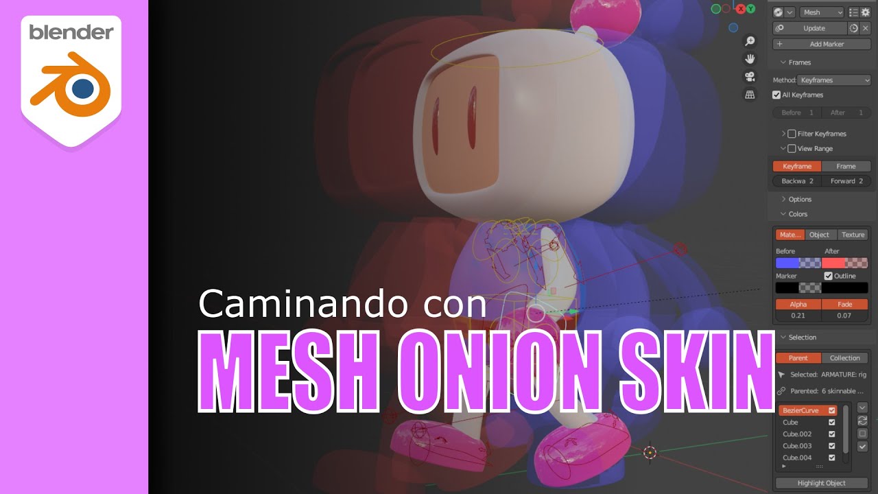 71 Mesh Onion Skin en Blender - YouTube