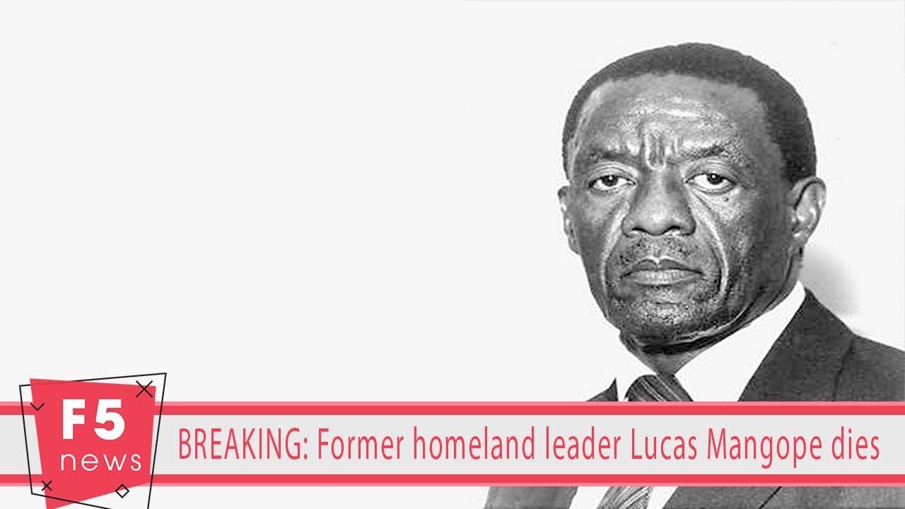 Former homeland leader Lucas Mangope dies - YouTube