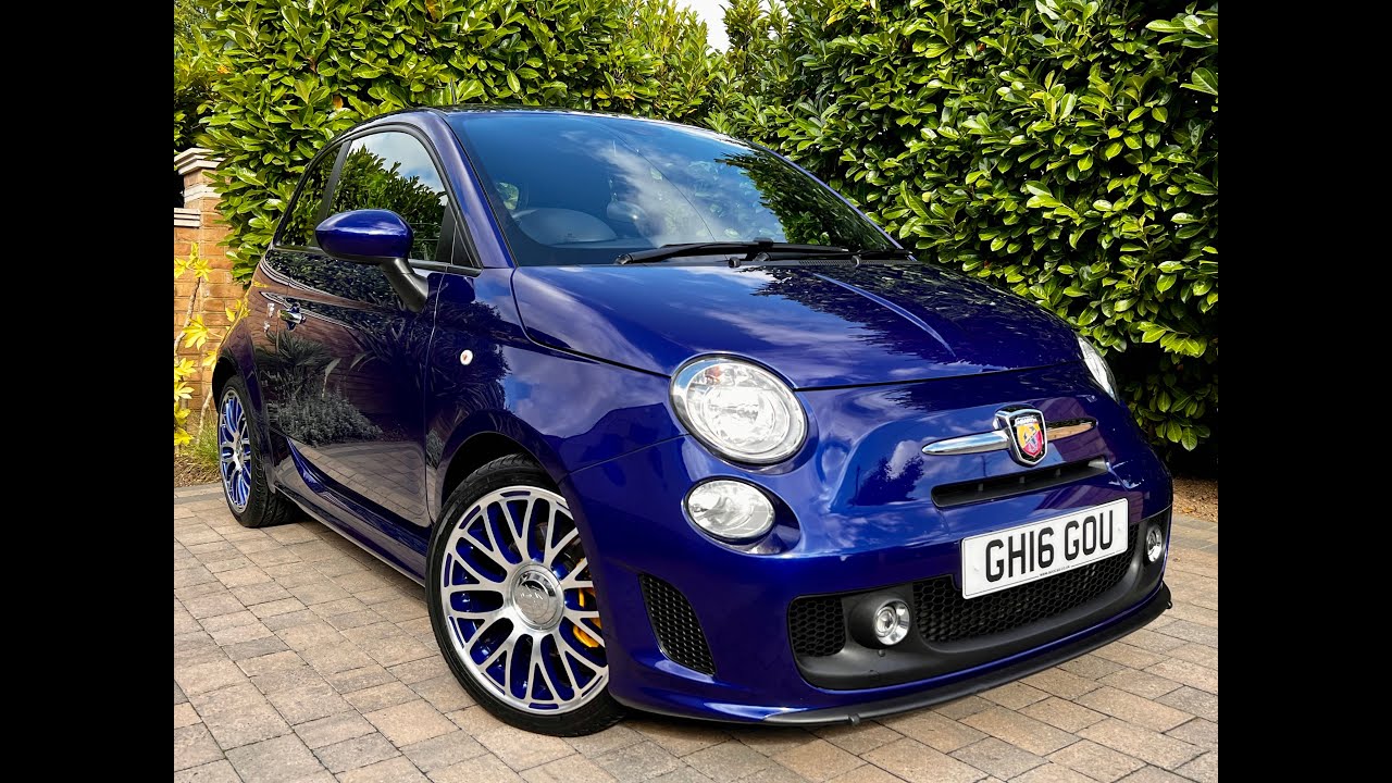 2016 16 ABARTH 500 1.4 595 3D 138 BHP Podium Blue - YouTube