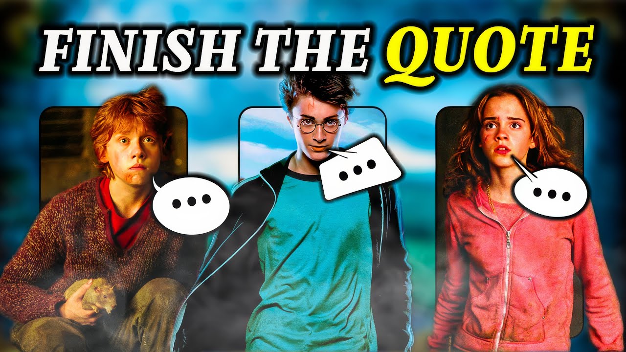 Can You Finish The Harry Potter Quote? | Movie Trivia Quiz - YouTube