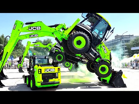 खुदाई करने वाला सुंदर रंग - खुदाई नृत्य मजेदार - JCB Backhoe Digger ...