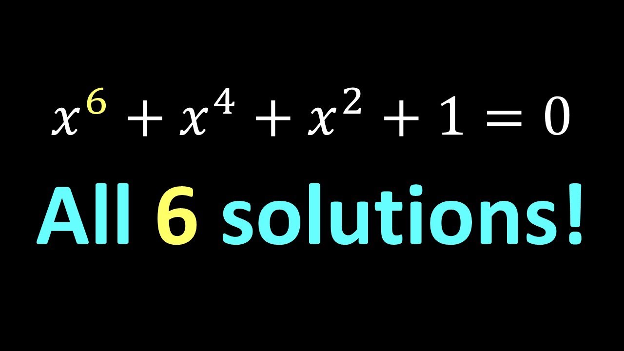 Solving A Basic Hexic #maths - YouTube