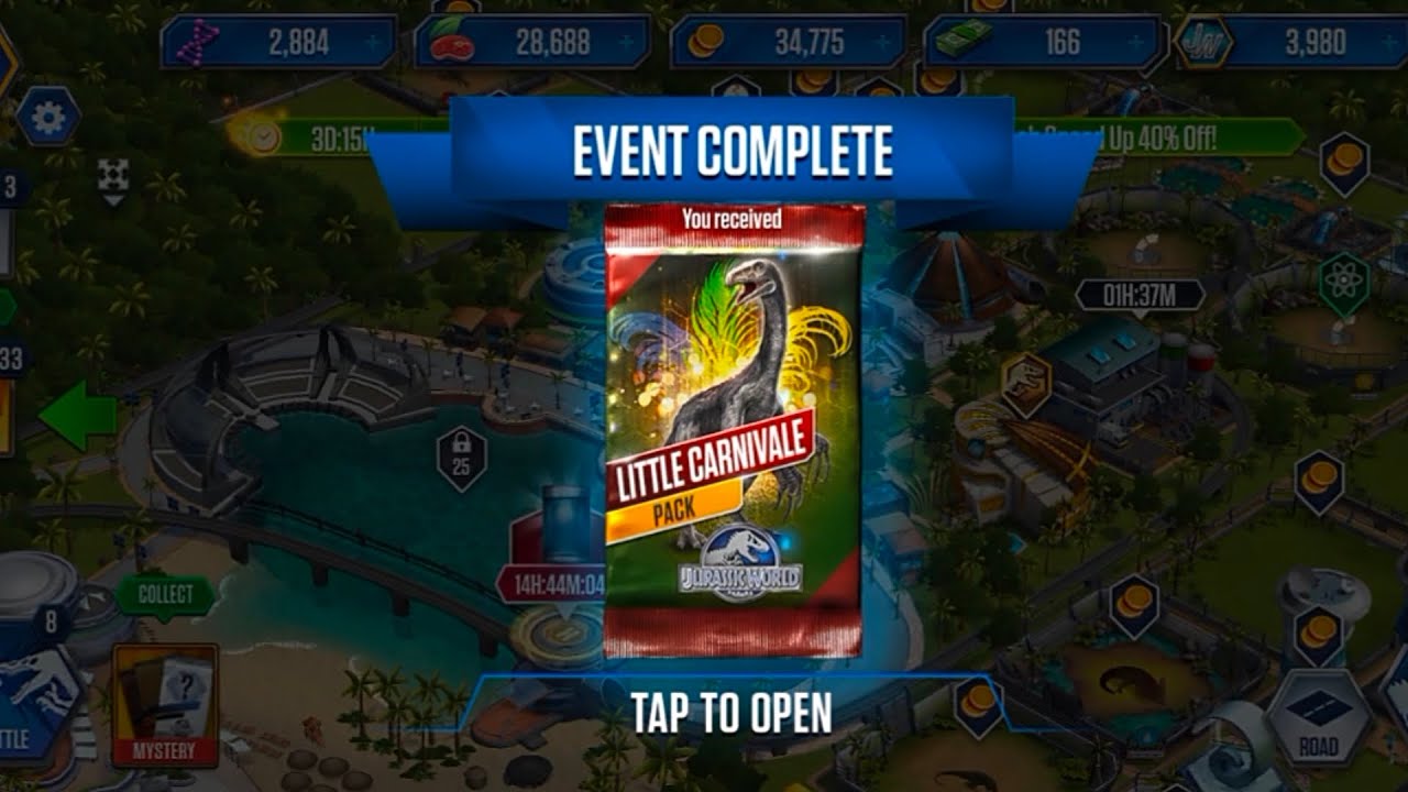 LITTLE CARNIVALE PACK JURASSIC WORLD THE GAME GAMEPLAY (iso, Android ...