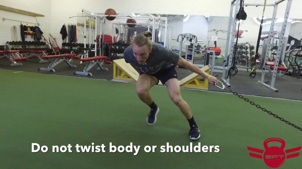 CROSSOVER SLED DRAG - YouTube