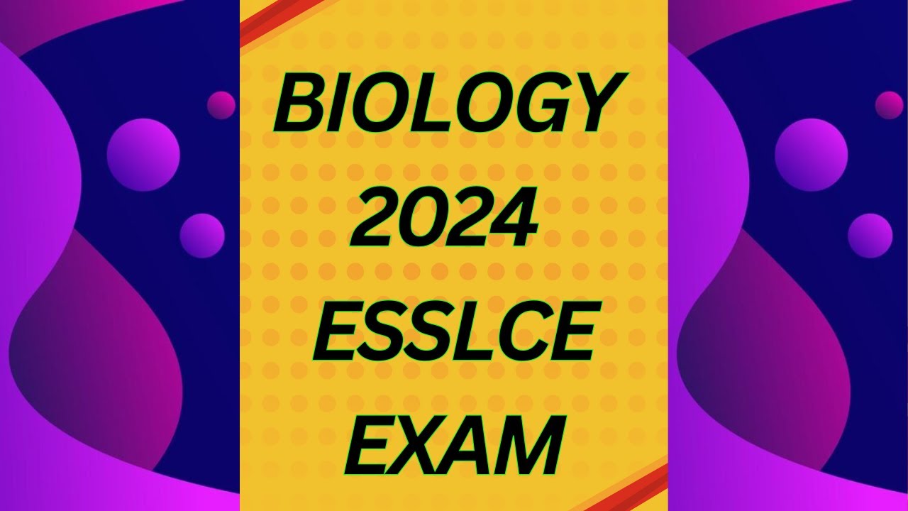 Biology 2016/2024 ESSLCE/ባዮሎጅ ፈተና - YouTube