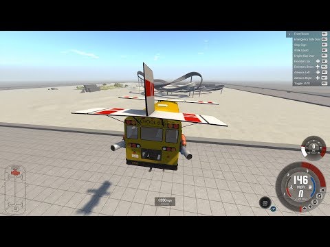Can We Land A FLYING BUS? - BeamNG.drive