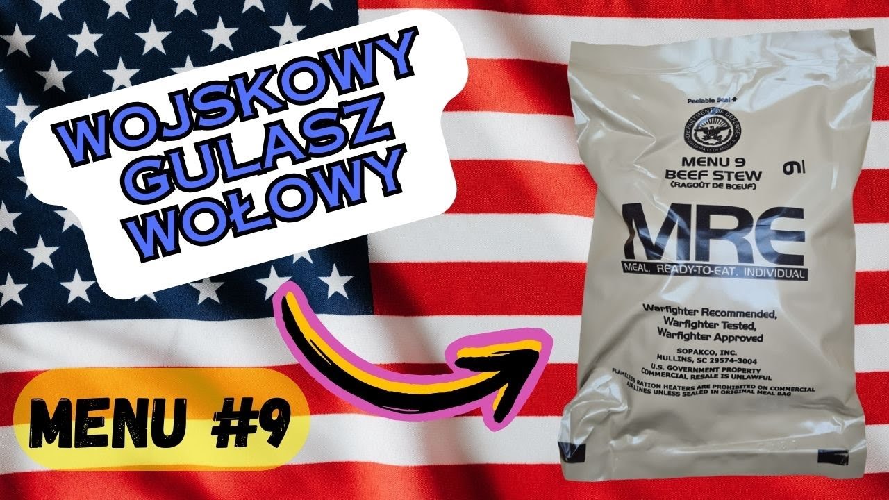 GULASZ WOŁOWY AMERYKAŃKIEGO WOJSKA - BEEF STEW - MRE USA MENU #9 ...