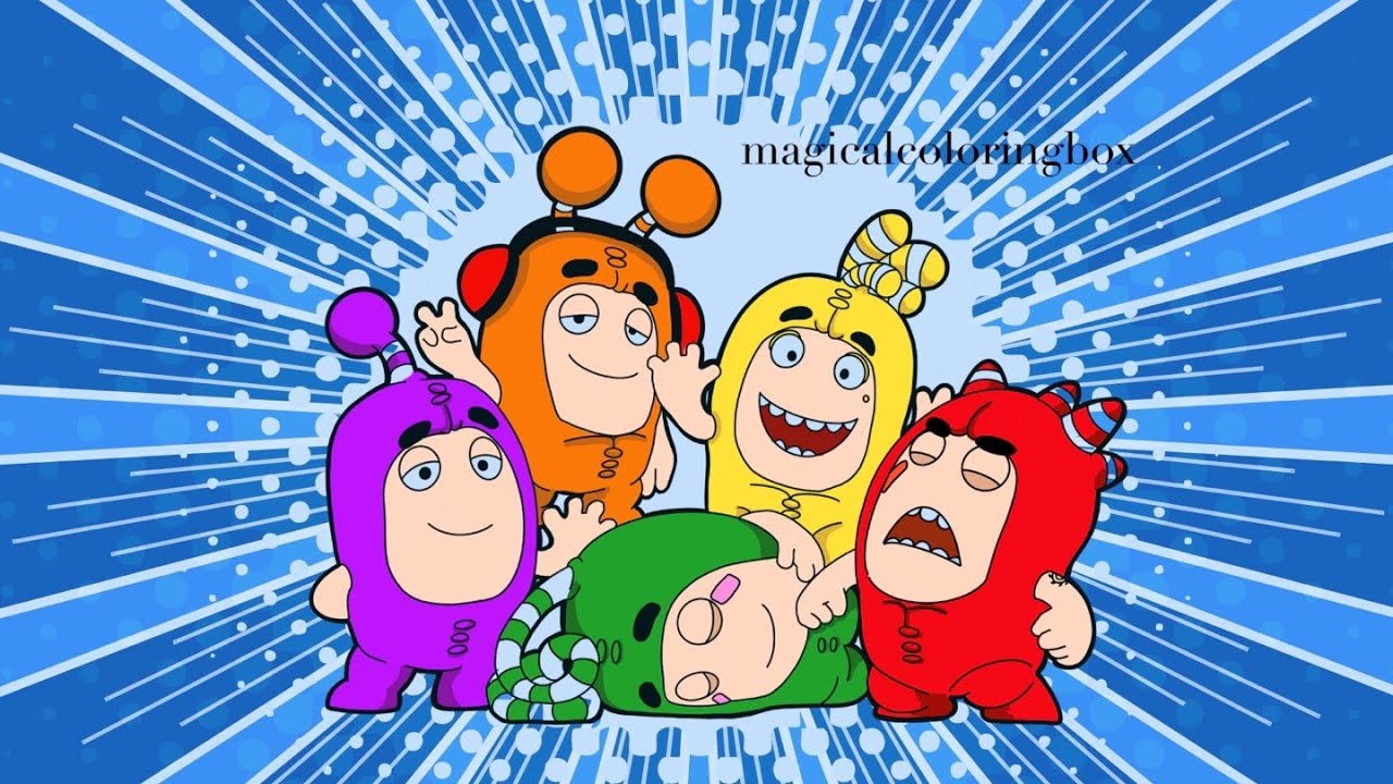 Oddbods painting | oddbods coloringpages | magical coloring - YouTube