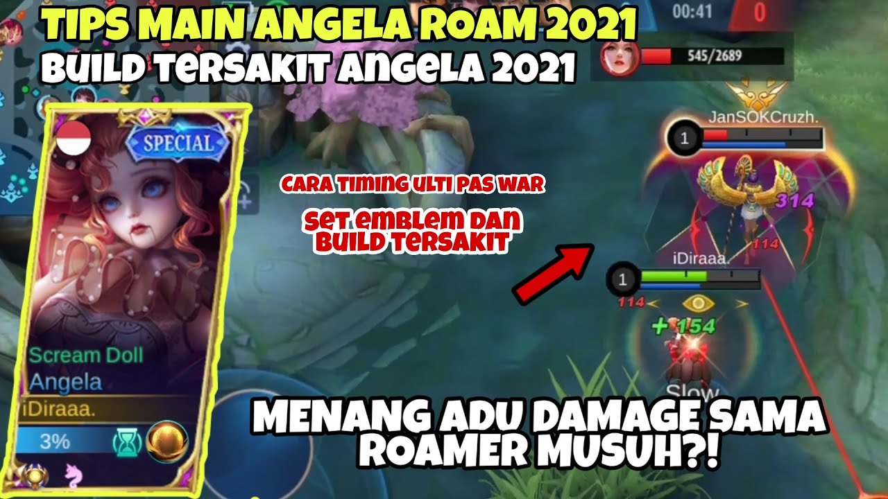 TIPS MAIN ANGELA ROAM 2021 | CARA POSISI, TIMING ULTI KETIKA WAR ...