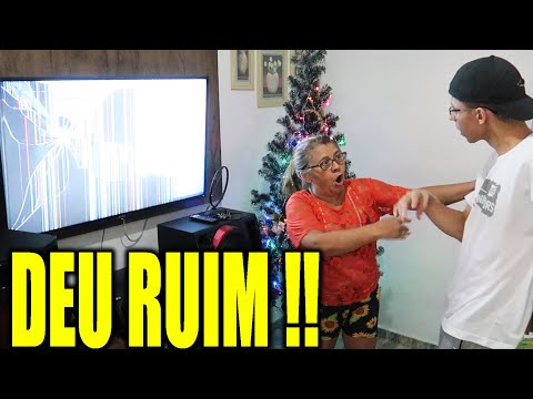 QUEBREI A TV DA MINHA MÃE E OLHA NO QUE DEU ( TROLLAGEM )