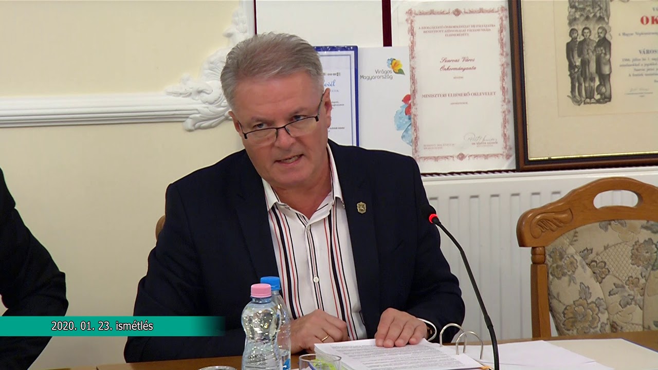 Szarvas Város Önkormányzatának Képviselő - testületi ülése, 2020. 01 ...
