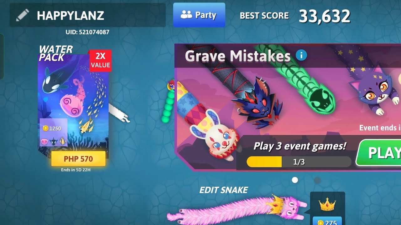 SO CUTE BUBBLEGUM SNAKE IO SATISFYING MOBILE ANDROID GAME - YouTube