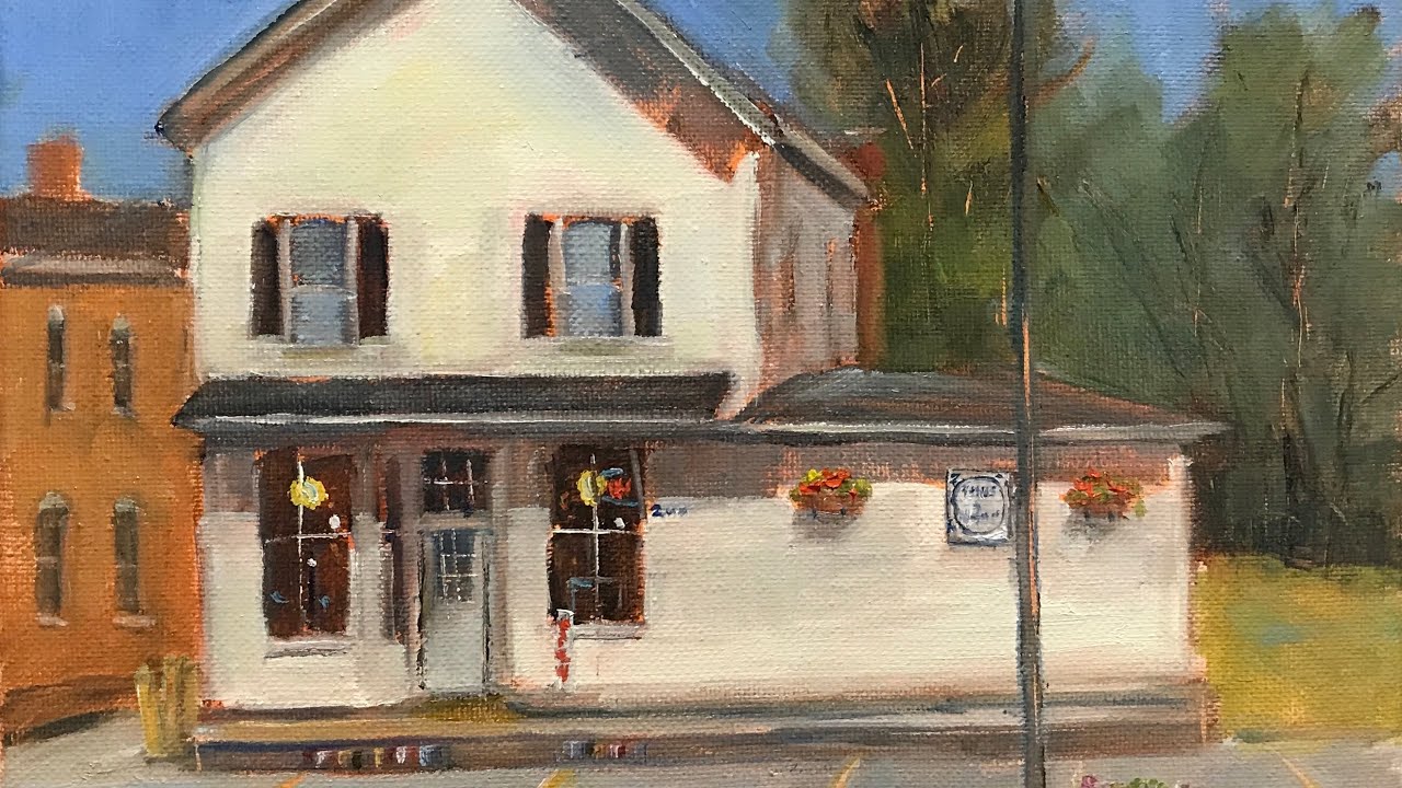 Starting a house painting - YouTube