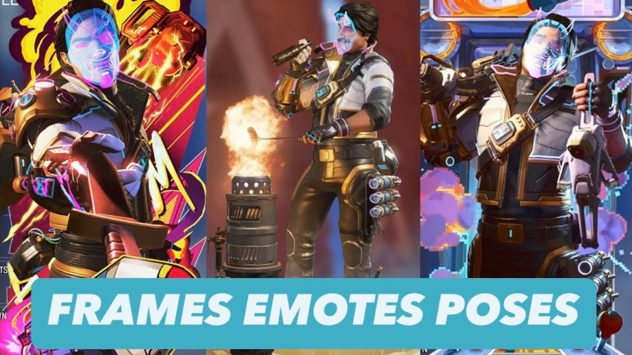 Frames, Emotes, and Poses with Fuse's Neon Demon Skin - Apex Legends ...