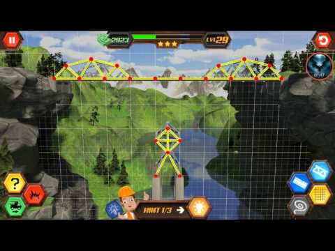 Bridge Construction Simulator 3d Level 29 - YouTube