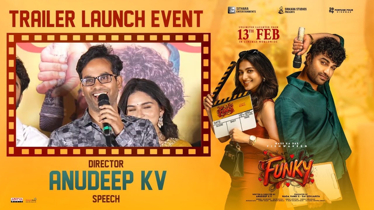 Anudeep KV Speech at FUNKY TRAILER Launch Event | Vishwak Sen | Kayadu ...