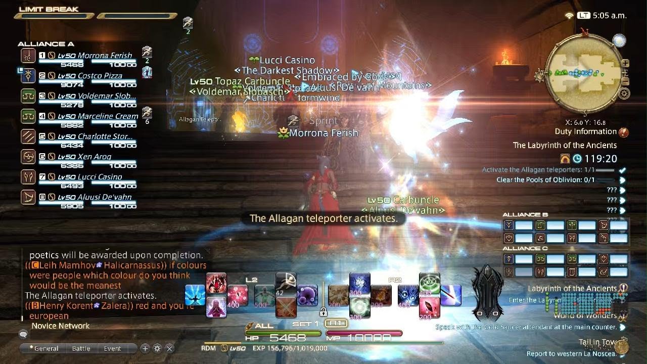 FINAL FANTASY XIV My 1st Labyrinth of the Ancient - YouTube