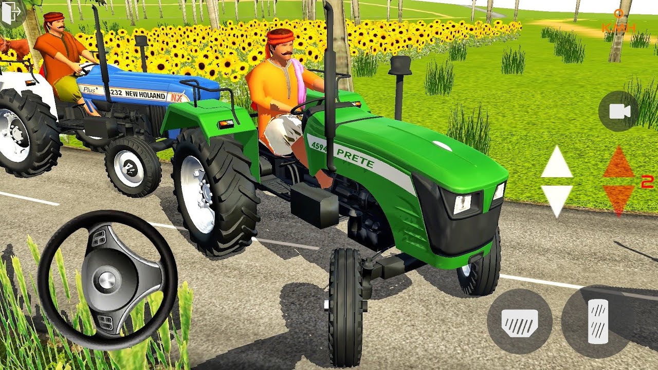 Indian Tractor Driving 3D Games #200 : Android Gameplay - Tractor Games ...