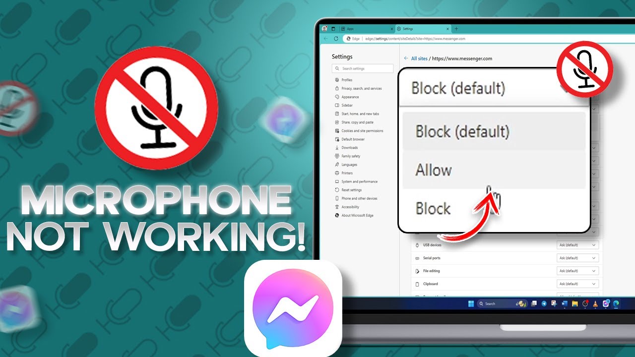 How to Fix Microphone Not Working on Messenger on PC/Laptop - YouTube