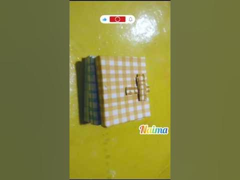 DIY easy mini notebook/how to make doll notebook #viral#diy#ytshorts #tonniartandcraft - YouTube