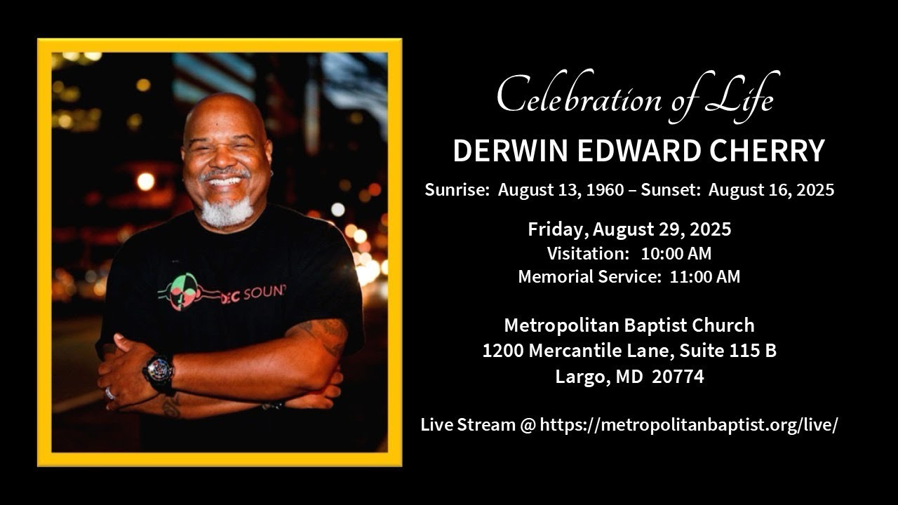Celebration of Life Derwin Edward Cherry | Rev. Dr. George L Parks Jr ...