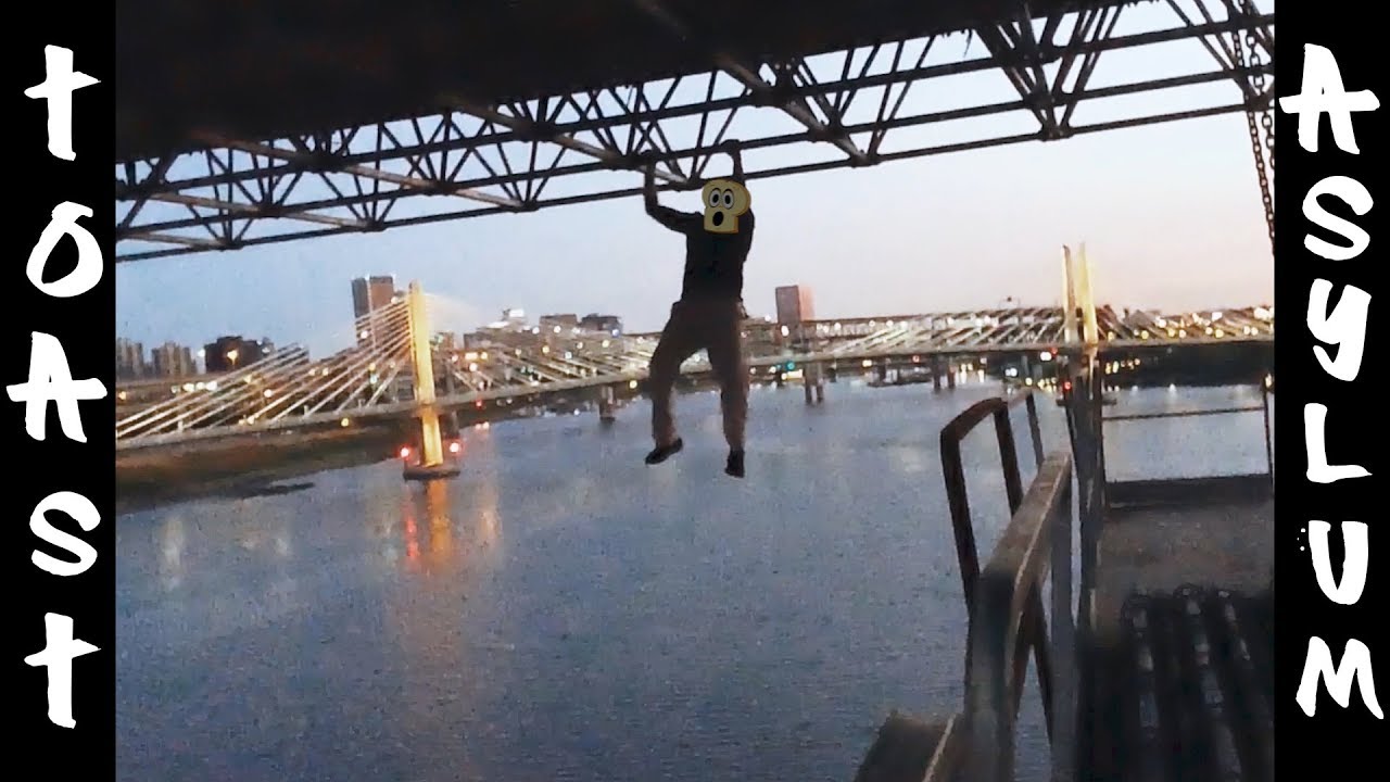 HANGING from a 100ft Bridge! - YouTube