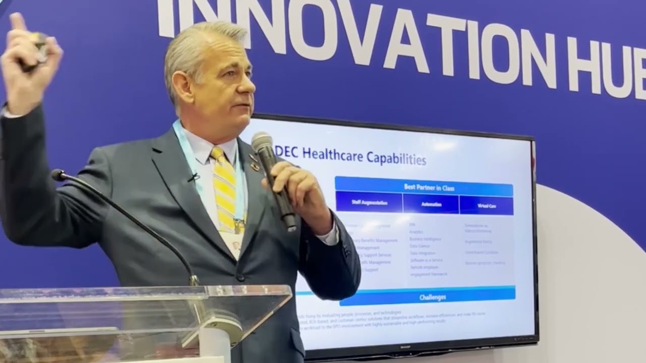 ADEC Innovations CEO speaks at in-person HIMSS22 - YouTube