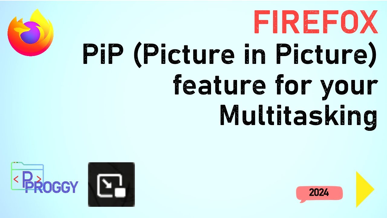 FireFox PiP (Picture in Picture) Feature for Multitasking - YouTube