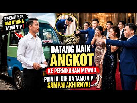 Datang Naik Angkot Ke Pernikahan Mewah, Semua Menghinanya Sampai Petinggi Hotel Membungkuk Lalu..