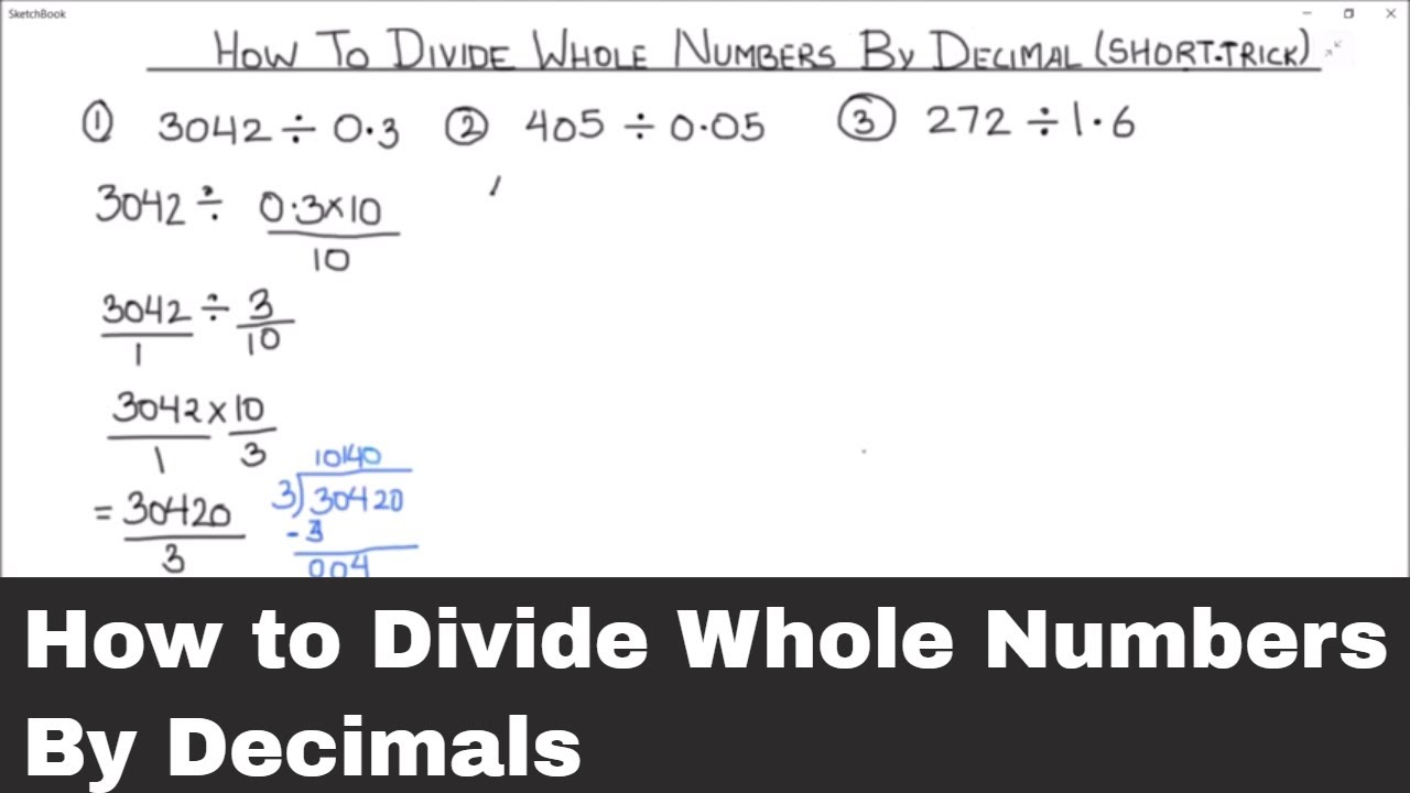 How To Divide Whole Numbers By Decimal Dividing Whole Numbers By How To Divide Whole Numbers By Decimal Dividing Whole Numbers By