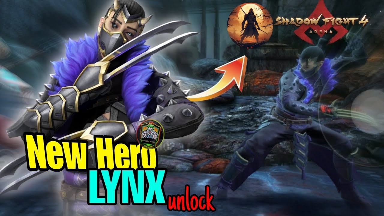 New Hero [ LYNX ] Unlock || SHADOW FIGHT 4 ARENA - first gameplay with ...