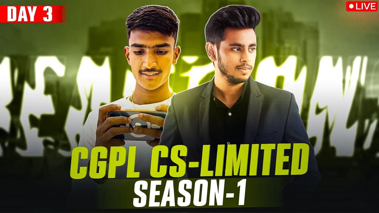 CGPL Cs-limited Season-1 Day 3🔥 ️|Free fire telugu facecam live |# ...