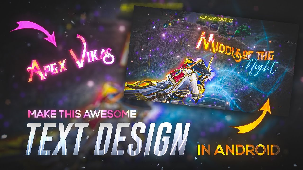 Best Thumbnail Text Texture in Android | thumbnail font glow || Alight ...