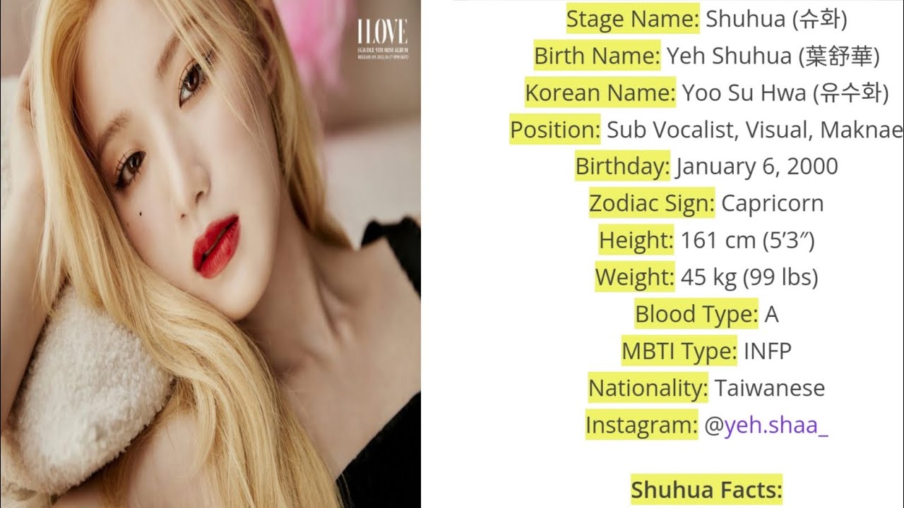 (G)-IDLE: Profile, Members, Ages, Birthdays, Hight, Positions - YouTube