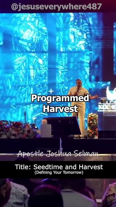 Programmed Harvest | Apostle Joshua Selman - YouTube