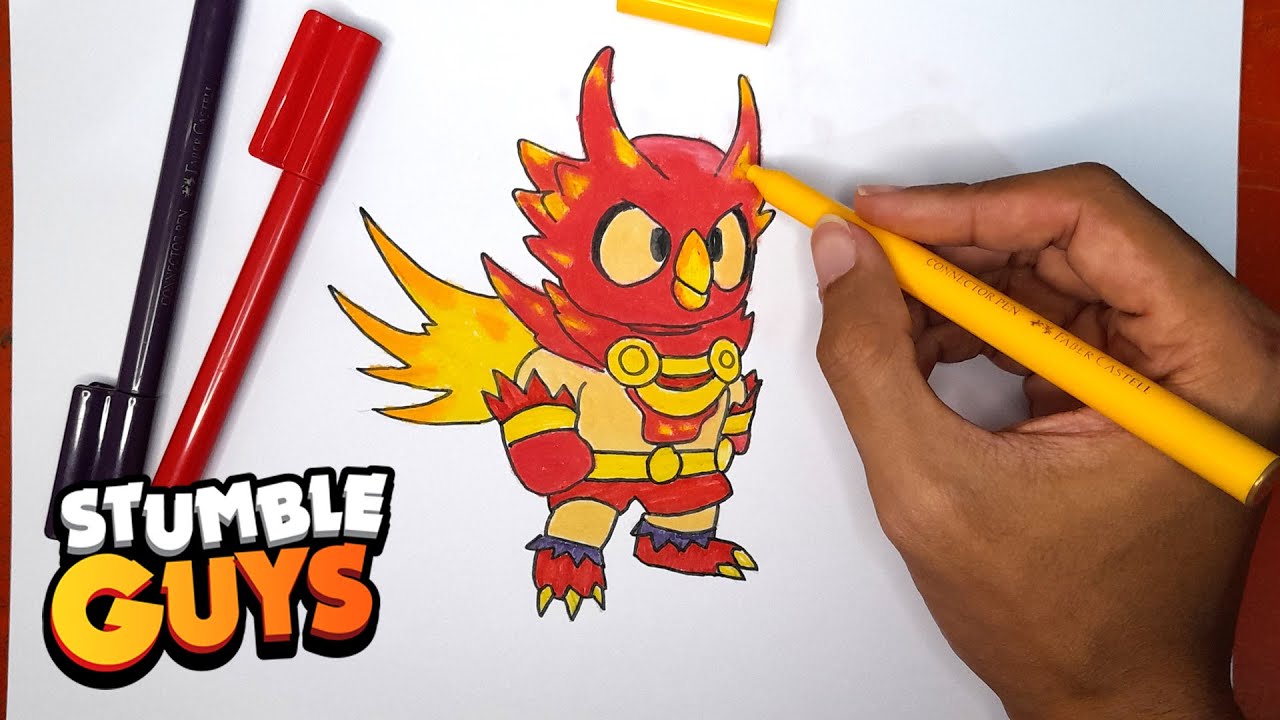 Menggambar Stumble Guys Phoenix - Keren Banget Skinnya - YouTube